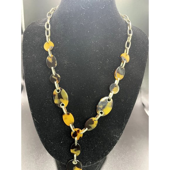 liz & co. | Jewelry | Liz And Co Brown Black Gold Tone Chain Link ...